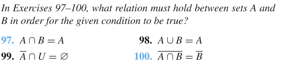Solved In Exercises 97-100, ﻿what relation must hold between | Chegg.com