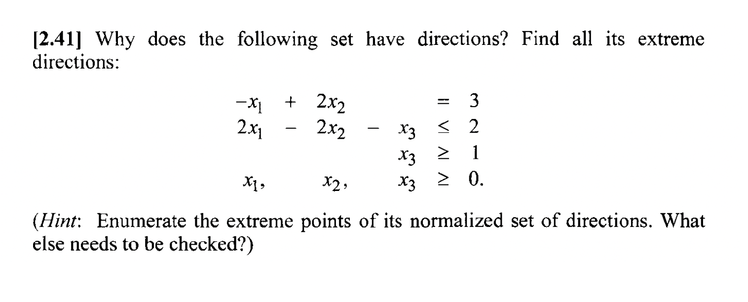 Solved [2.41] Why does the following set have directions? | Chegg.com