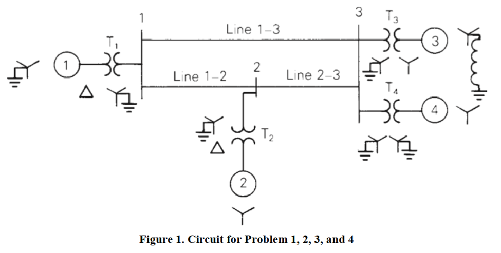 Solved Problem 4 (25 Points)Determine the subtransient fault | Chegg.com
