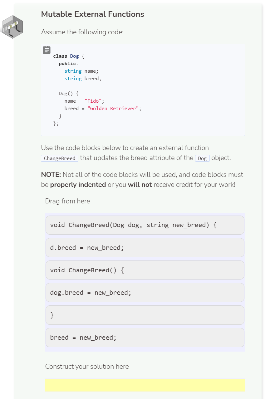 Solved Mutable External Functions Assume The Following Code 9704