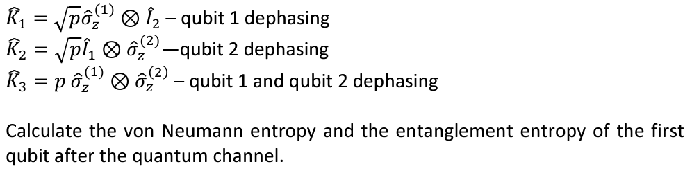 Solved 3. [30] Entropy measures Suppose that two qubits are | Chegg.com