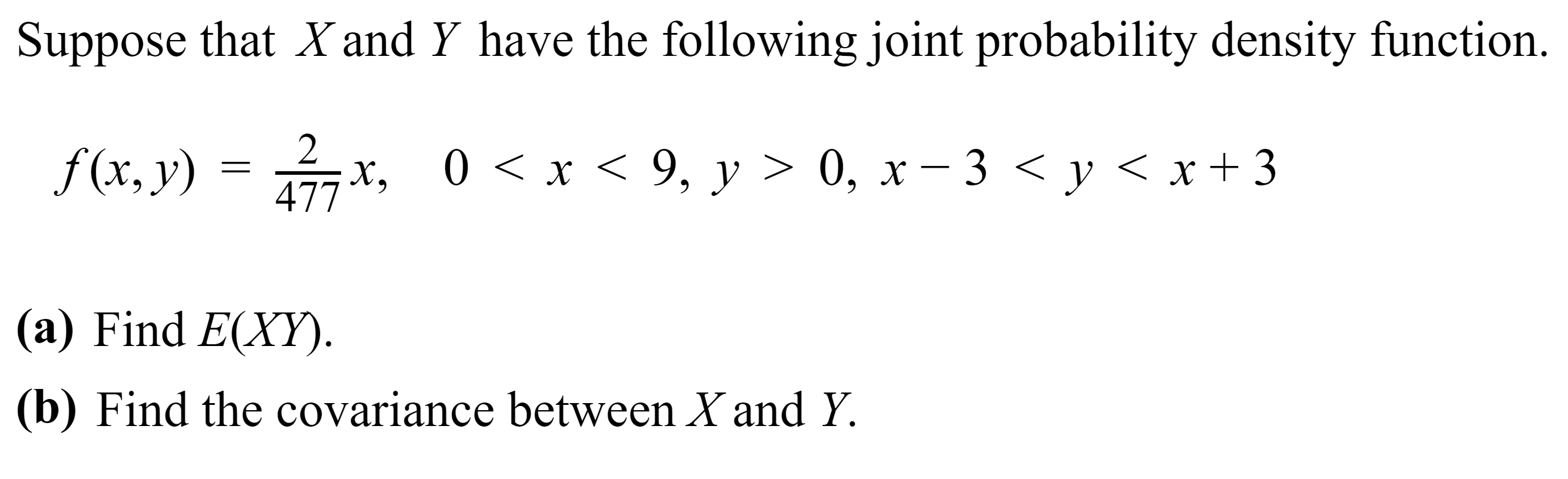 Solved Suppose that X and Y have the following joint | Chegg.com