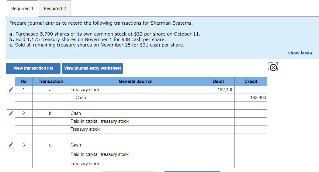 [Solved]: On October 10, the stockholders equity of Sherman
