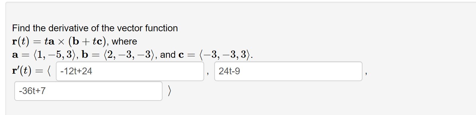 Solved Find the derivative of the vector function | Chegg.com
