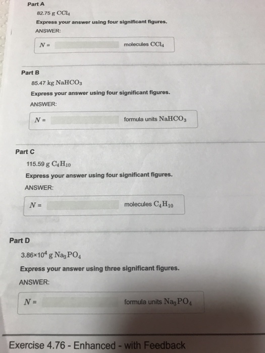 Solved Part A 82 75 G Ccl Express Your Answer Using Four