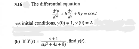 Solved Use the Final Value Theorem to predict y(∞) | Chegg.com