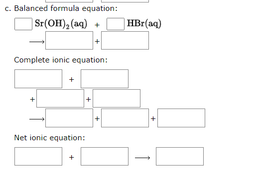 Solved a. Balanced formula equation: Complete ionic | Chegg.com