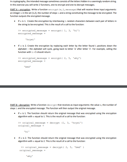 Solved In cryptography, the intended message sometimes | Chegg.com