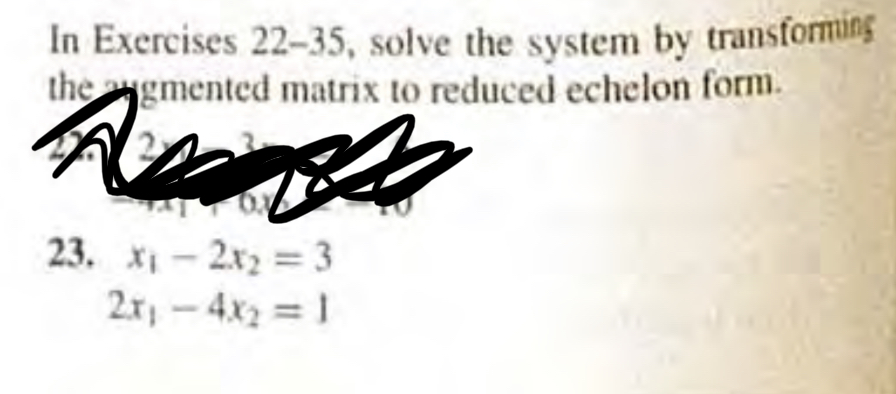 Solved In Exercises 22−35, solve the system by transforming | Chegg.com