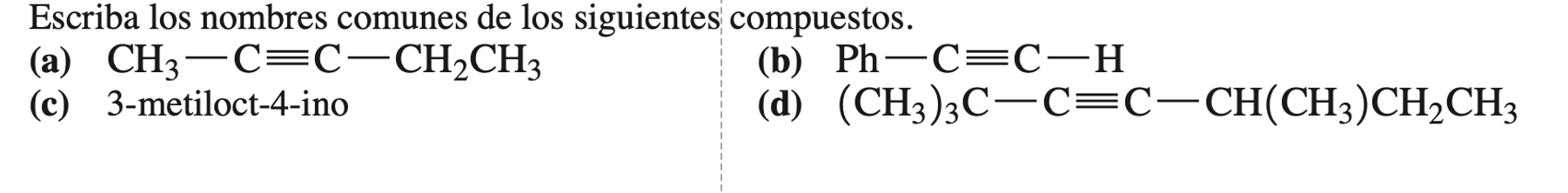 Solved Write the common names for the following compounds. I | Chegg.com
