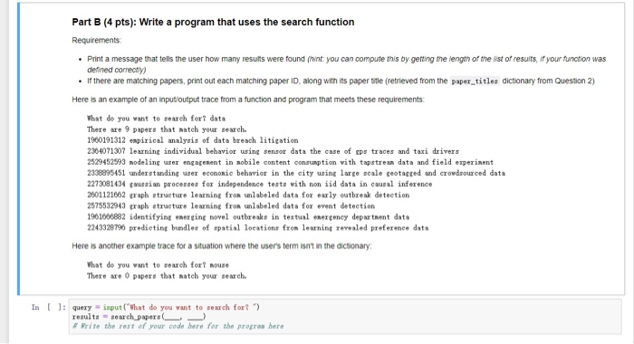 Solved Question 4 - Write a program that can search the | Chegg.com