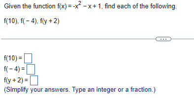 Solved Given the function f(x)=-x2-x+1, ﻿find each of the | Chegg.com