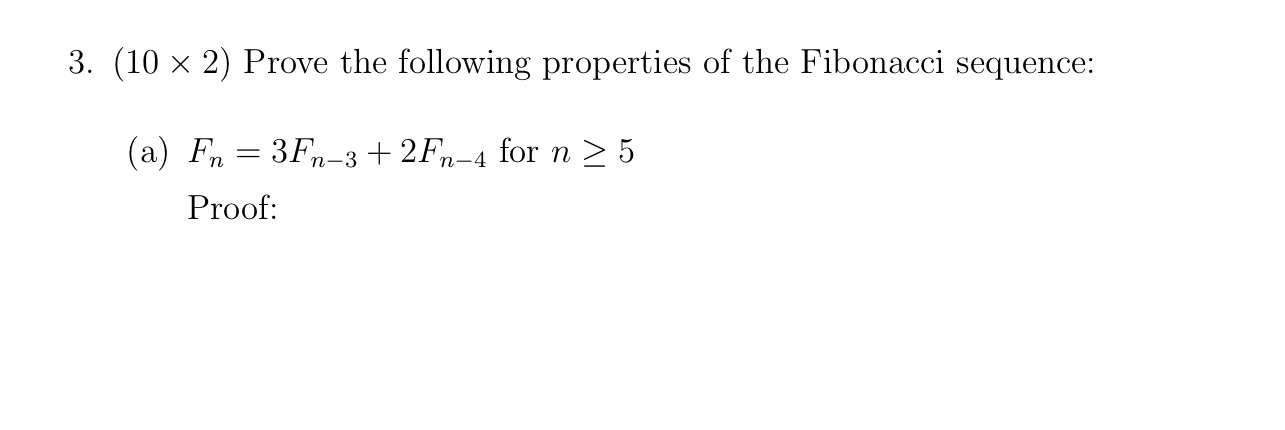 Solved 3. (10 x 2) Prove the following properties of the | Chegg.com