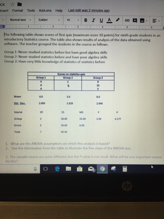 Solved Insert Format Tools Add-ons Help Last edit was 2 | Chegg.com