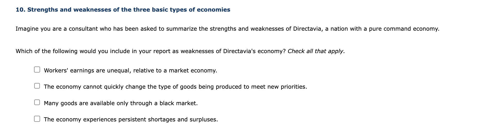 Solved 10. Strengths and weaknesses of the three basic types | Chegg.com