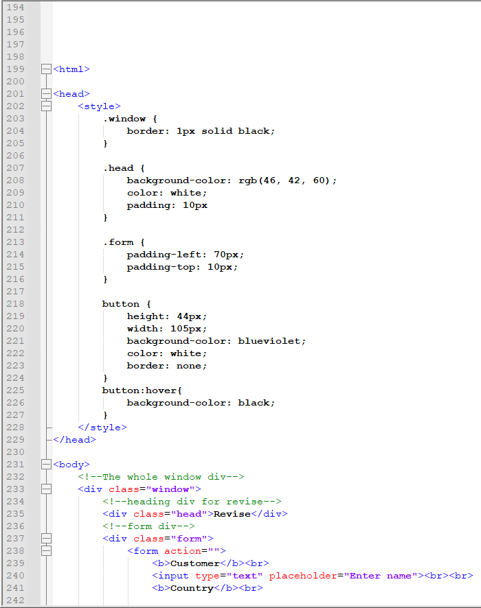 Solved I have written some html codes that displays the | Chegg.com