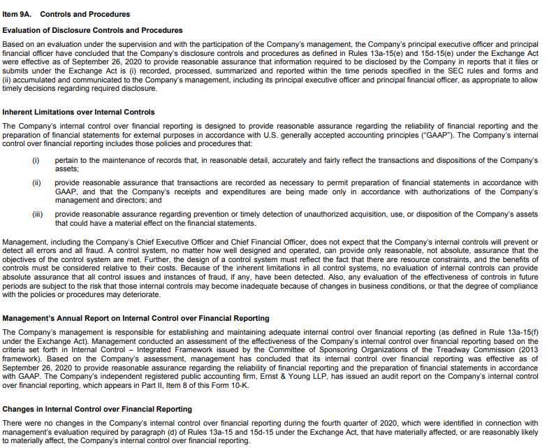Solved 1. Review Item 9A on Apple and Adobe 10-K. Summarize | Chegg.com