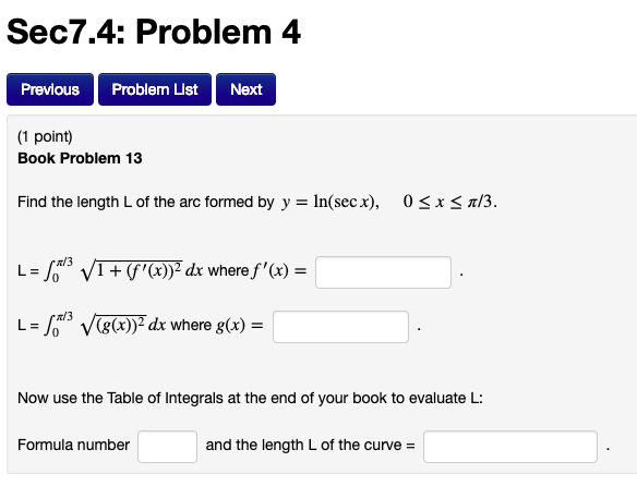 Solved Sec7.4: Problem 4 Previous Problem List Next (1 | Chegg.com Solved Sec7.4: Problem 4 Previous Problem List Next (1 | Chegg.com