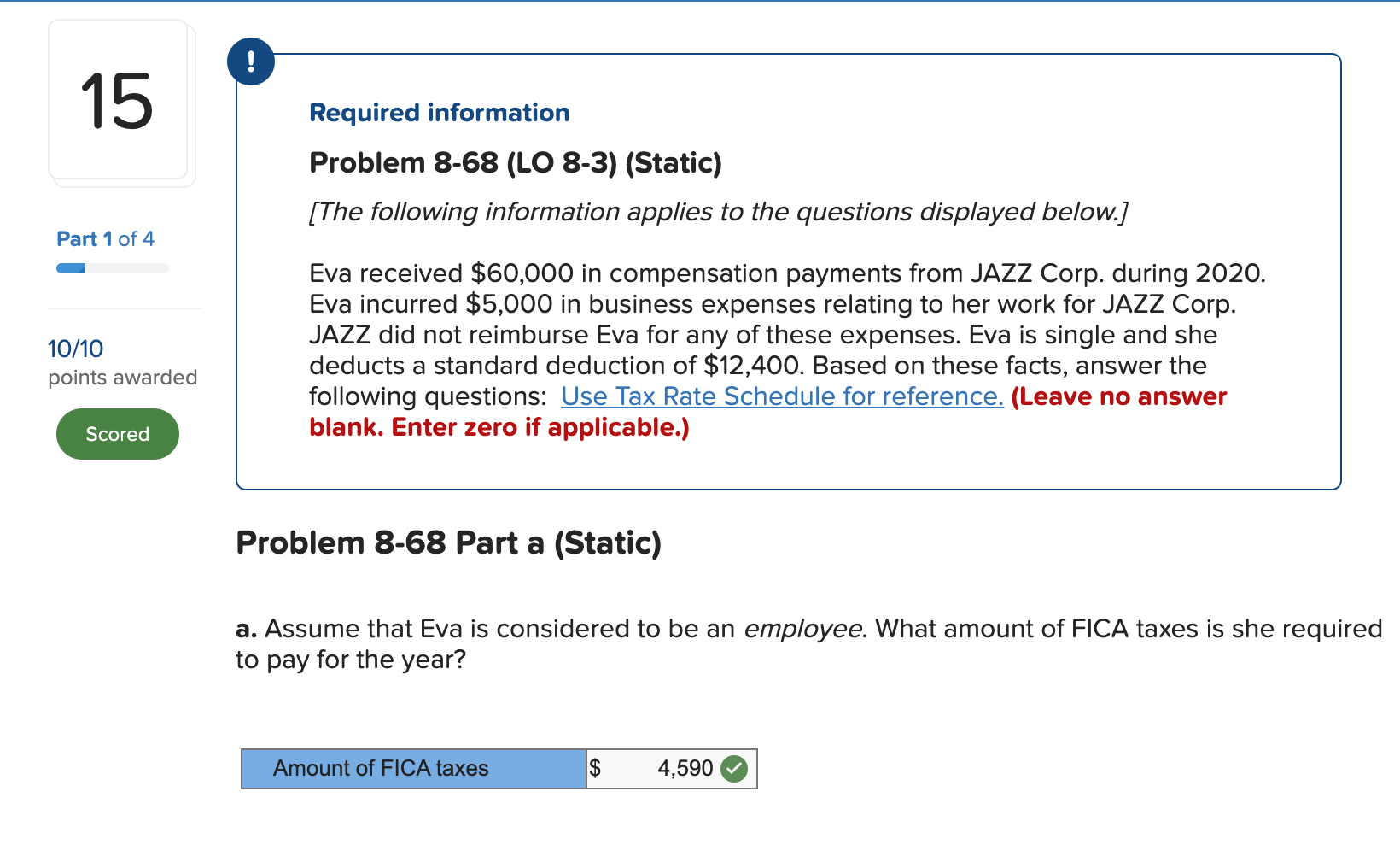 Solved 15 Required information Problem 8-68 (LO 8-3) | Chegg.com Solved 15 Required information Problem 8-68 (LO 8-3) | Chegg.com