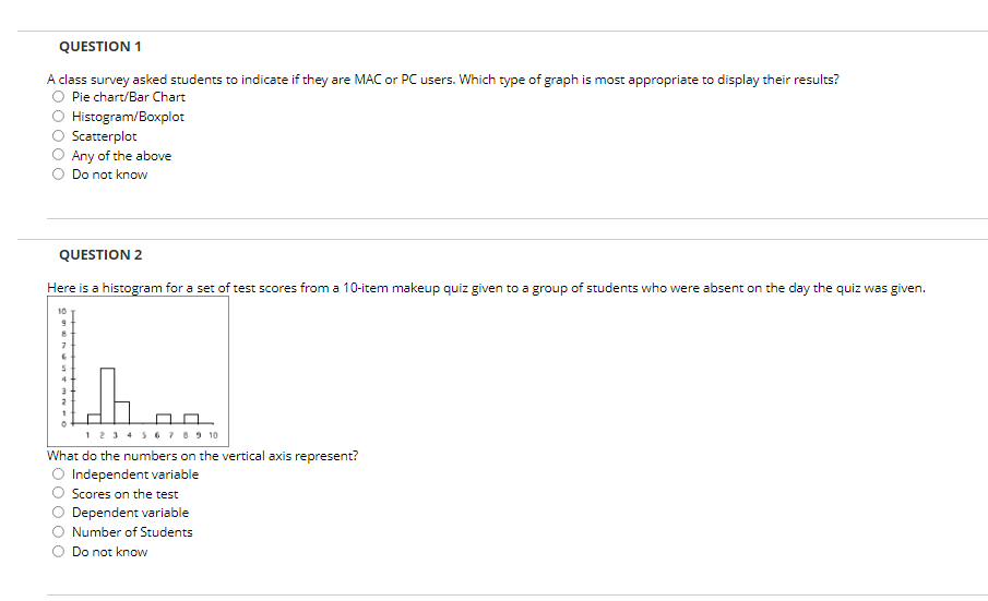 Solved QUESTION 1 A class survey asked students to indicate | Chegg.com