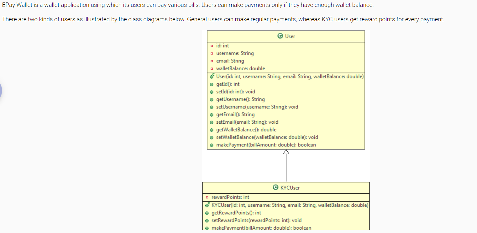 Solved EPay Wallet is a wallet application using which its | Chegg.com