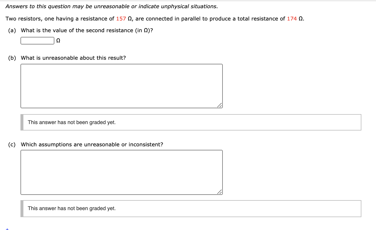 Solved Answers to this question may be unreasonable or | Chegg.com