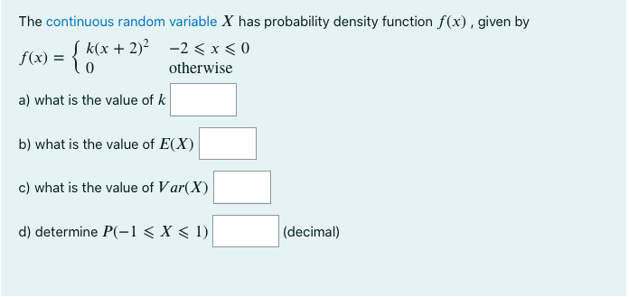 Solved The cumulative distribution function, F(x), of a | Chegg.com