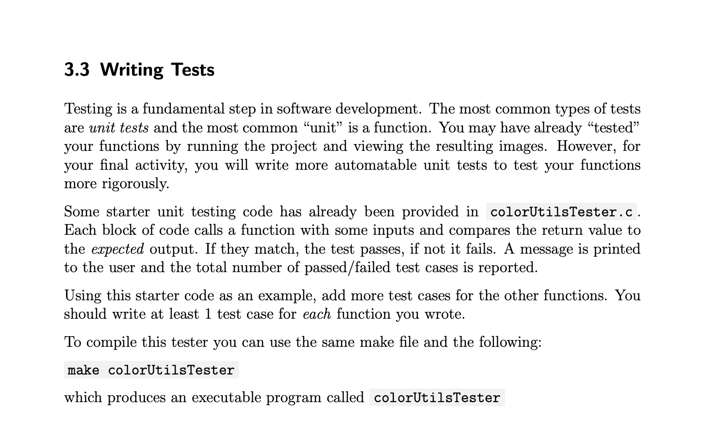 Solved 3.2 Writing Functions Images are made up of | Chegg.com