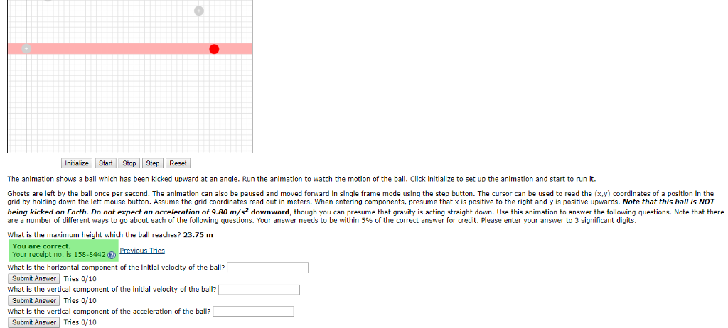 Initialize Start Stop Step Reset The animation shows | Chegg.com