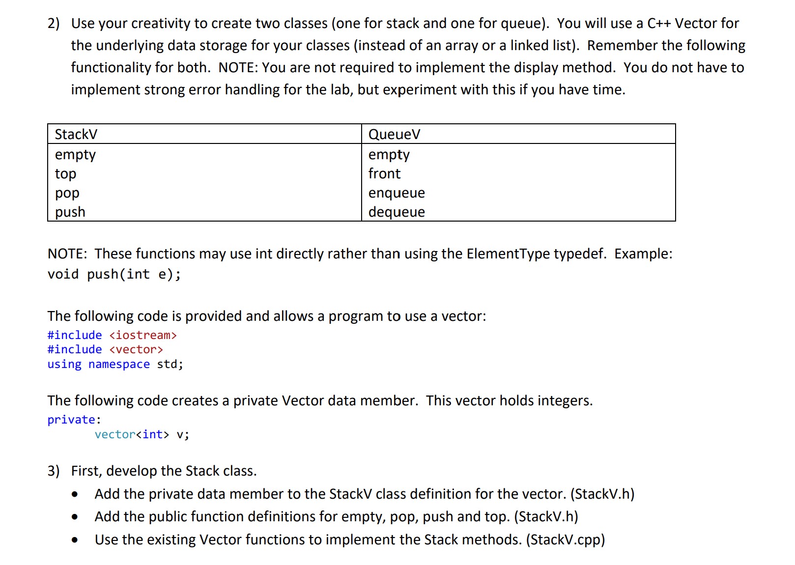 Solved 2) Use your creativity to create two classes (one for | Chegg.com