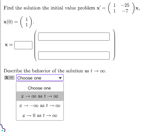 Solved Find the solution the initial value problem | Chegg.com