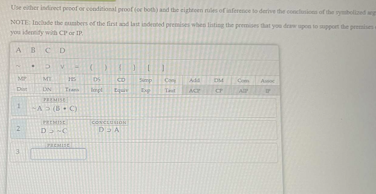 Solved Use either indirect proof or conditional proof (or | Chegg.com