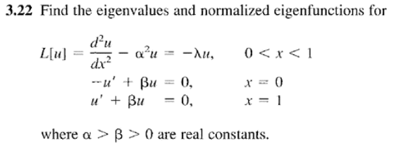 3.22 Find the eigenvalues and normalized | Chegg.com