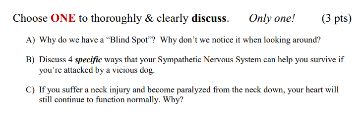 Solved Choose ONE to thoroughly & clearly discuss. Only one! | Chegg.com