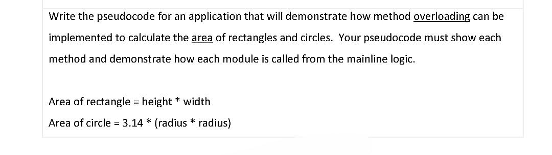 Solved Write the pseudocode for an application that will | Chegg.com
