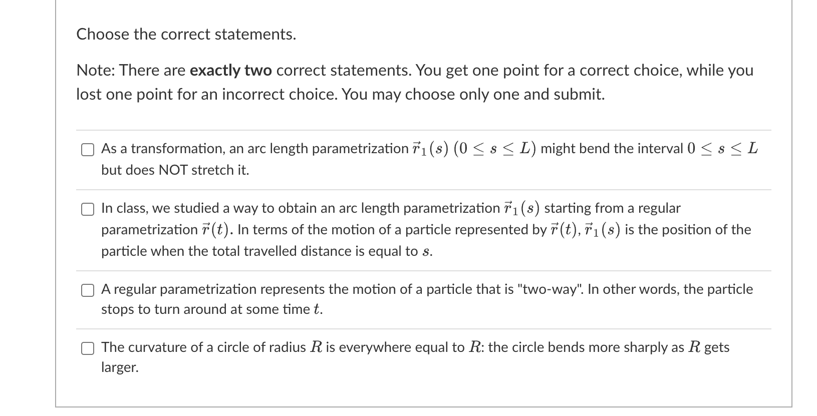 Solved Choose The Correct Statements Note There Are