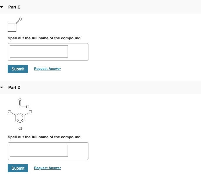 Solved Part A Spell out the full name of the compound. | Chegg.com