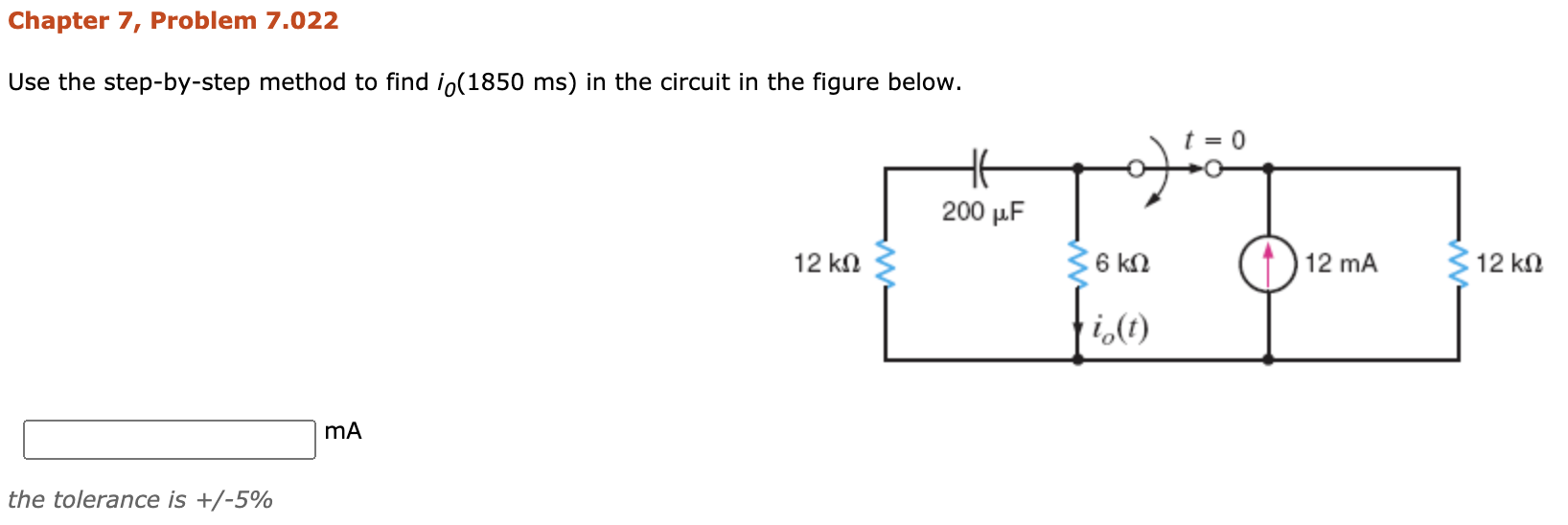 Solved Chapter 7, Problem 7.022 Use the step-by-step method | Chegg.com