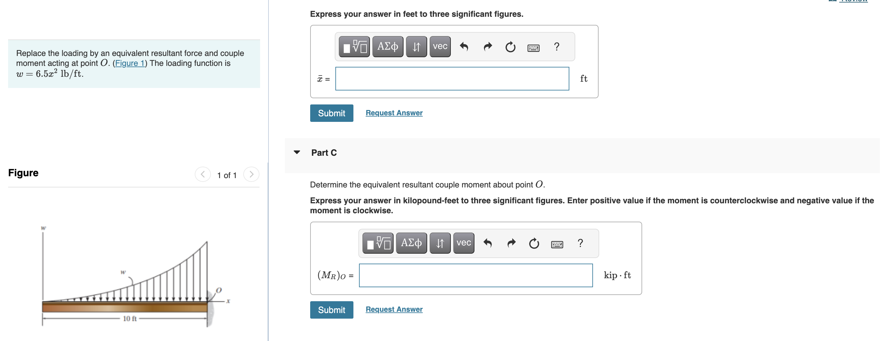 Solved Determine the magnitude of the equivalent resultant | Chegg.com