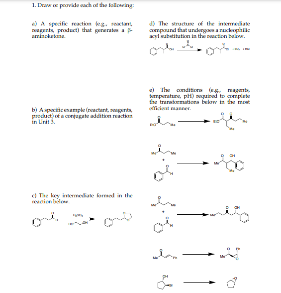 Solved 1. Draw or provide each of the following: a) A | Chegg.com