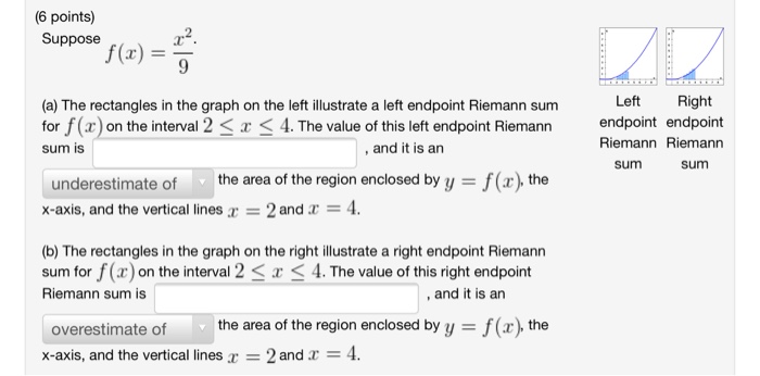 Solved Suppose f (x) = x^2/9. (a) The rectangles in the | Chegg.com