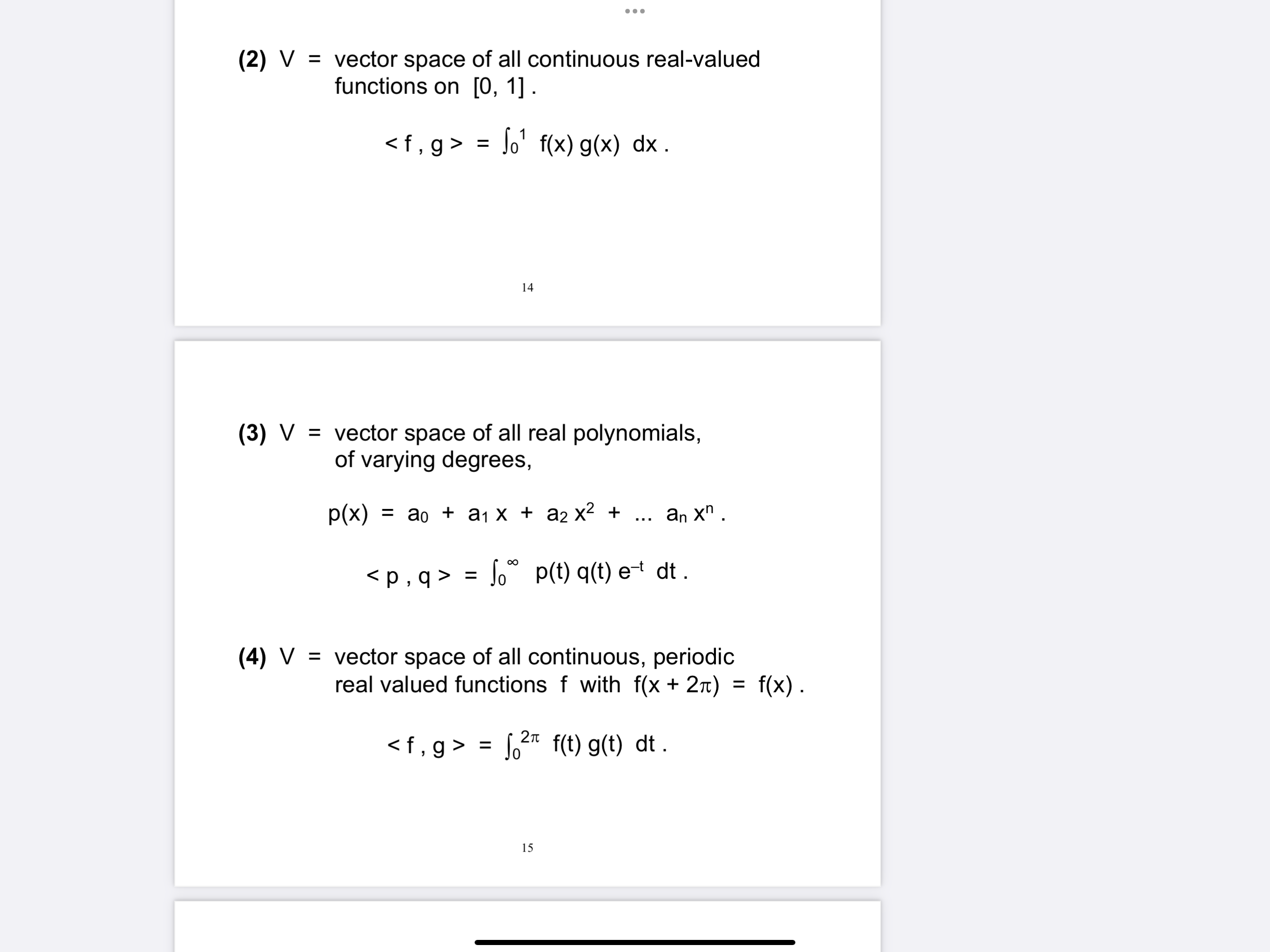 Solved please confirm that Examples 2, 3, 4 actually do | Chegg.com