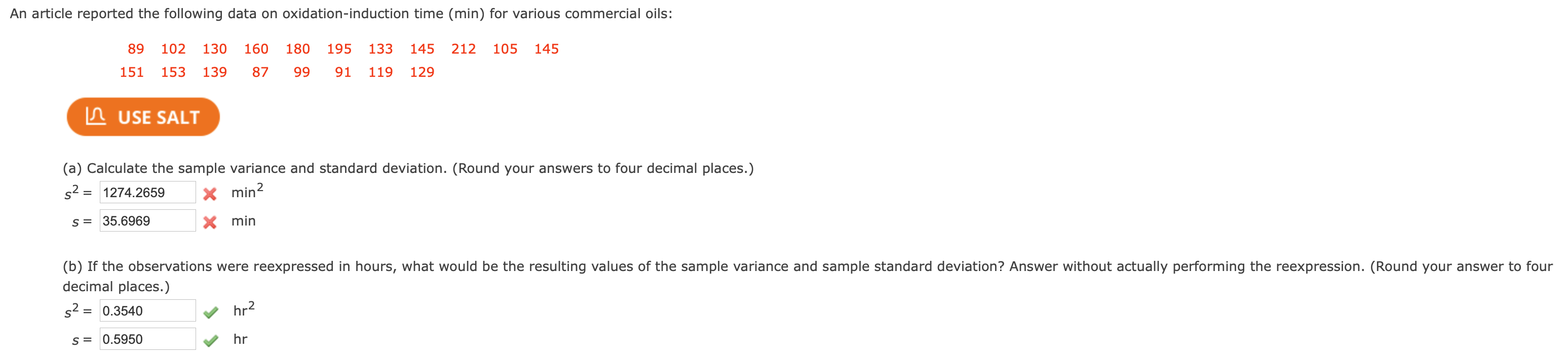 Solved An article reported the following data on | Chegg.com