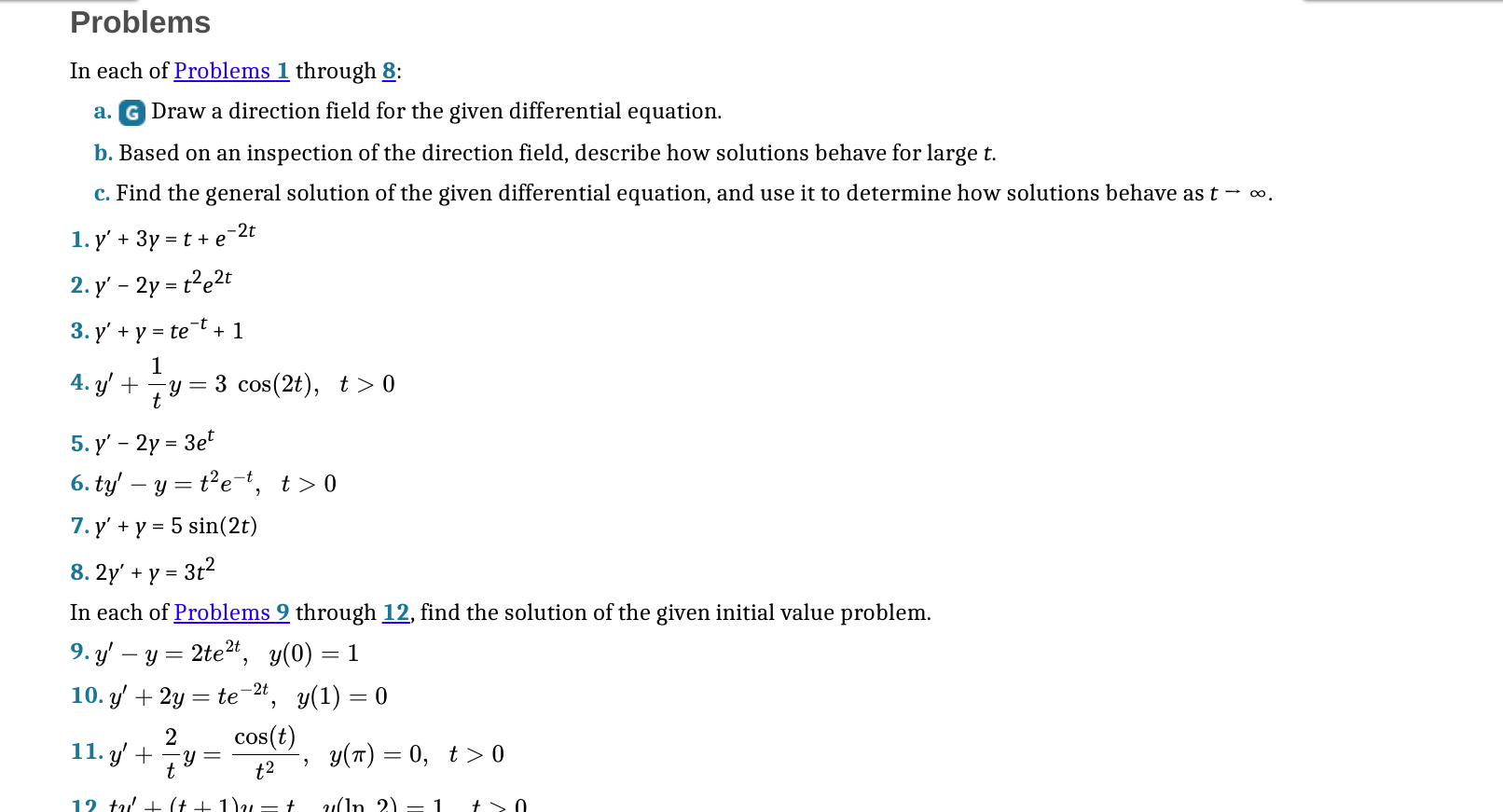 Solved Questions 6 & 7. Part C: Find the general solution of | Chegg.com