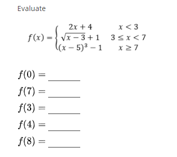 Solved Evaluate 2x + 4 X