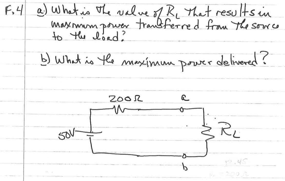 Solved What is the value of RL that results in maximum power | Chegg.com