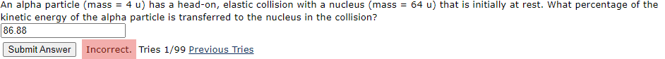 Solved An alpha particle (mass =4u ) has a head-on, elastic | Chegg.com