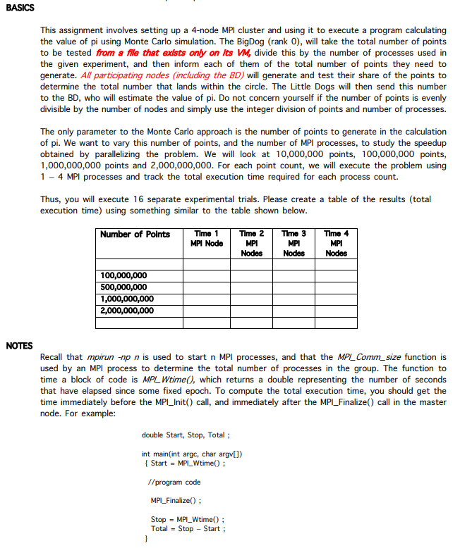 BASICS This assignment involves setting up a 4-node | Chegg.com