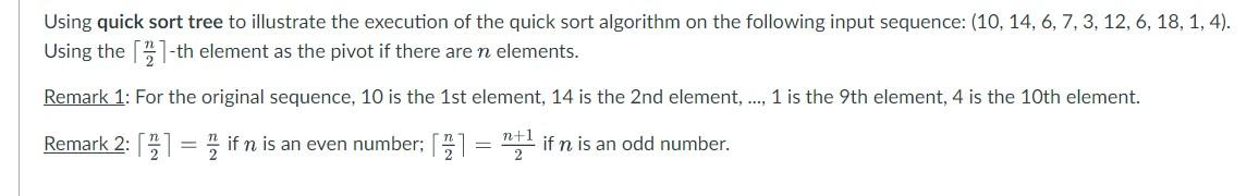 Solved Using Merge Sort Tree To Illustrate The Execution Of 3900