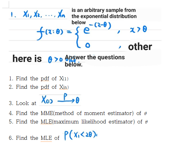 Solved a) ﻿Suppose that (x1,x2,dots,xn) ﻿is a random sample | Chegg.com